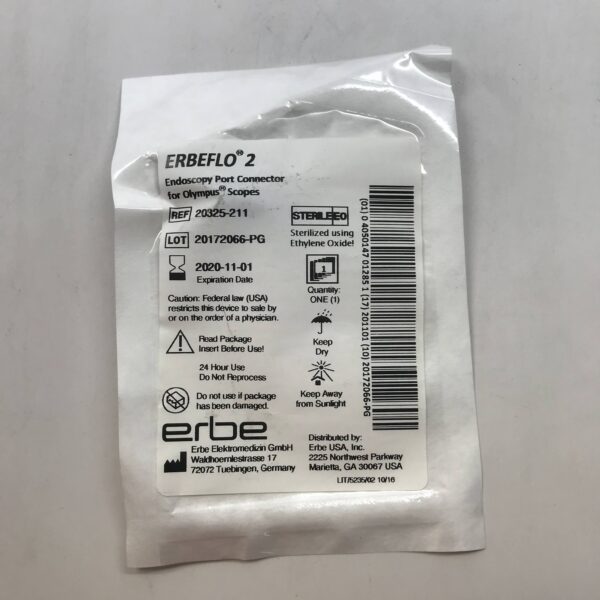 Erbe 20325-211 Erbeflo 2 Endoscopy Port Connector For Olympus scopes 10 ...