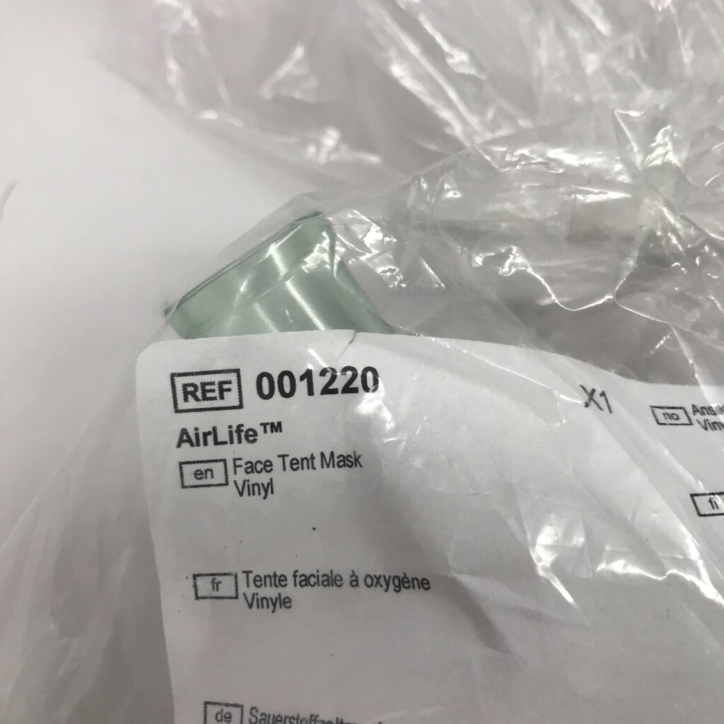 Vyaire 001220 AirLife Face Tent Mask Vinyl (X) - GB TECH USA