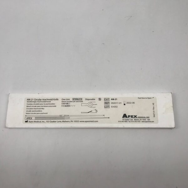 Apex Medical 050517-01 AM-21 Circular Arachnoid Knife Disposable (X ...