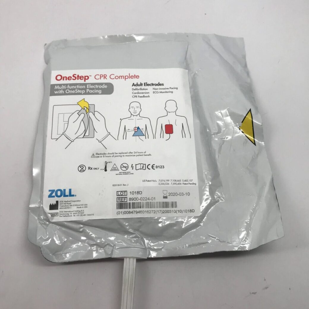 Zoll Medical 8900-0224-01 Adult Electrodes Multi-Function W/OneStep ...