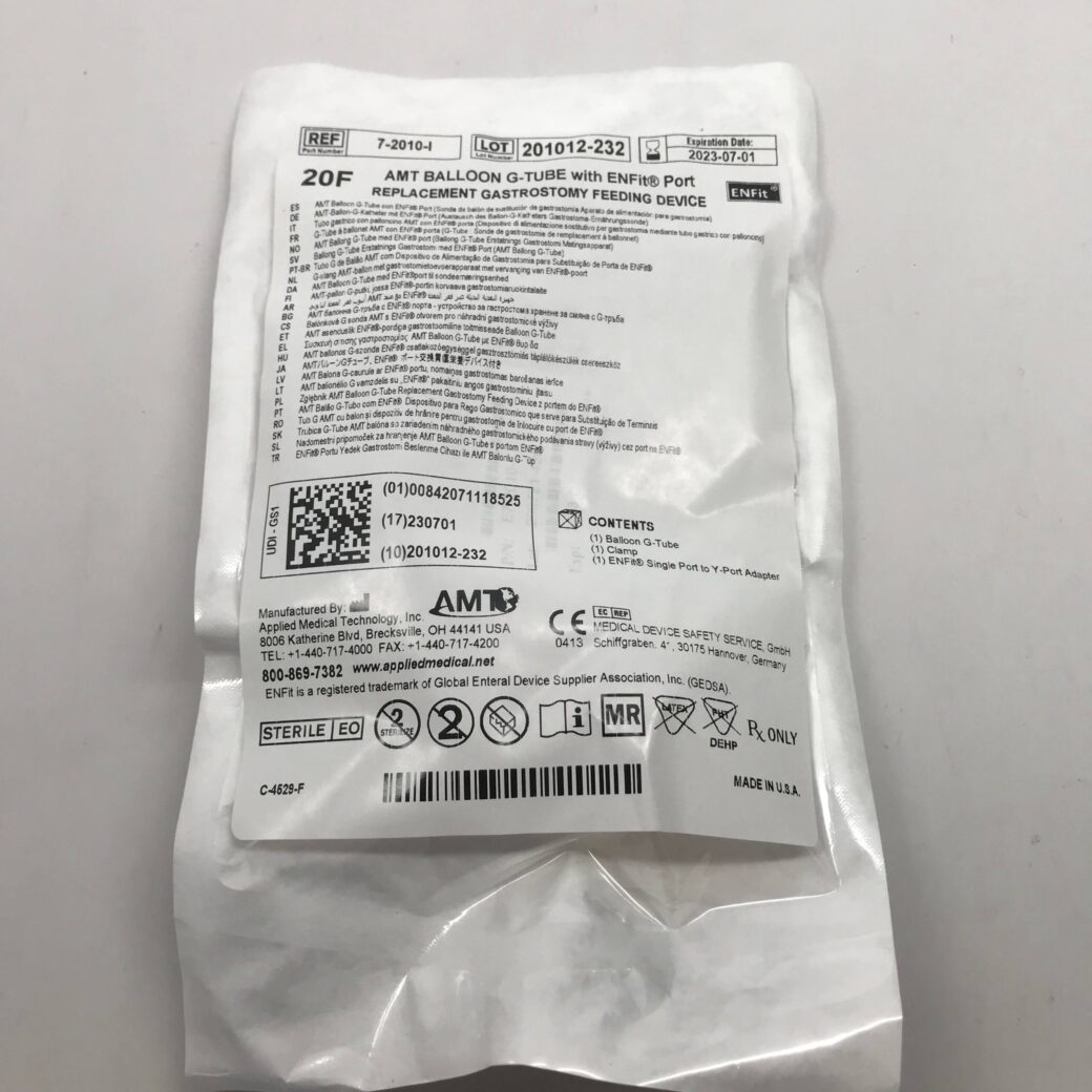 Applied Medical 7-2010-l Amt Balloon G-Tube With EnFit Port Replacement ...