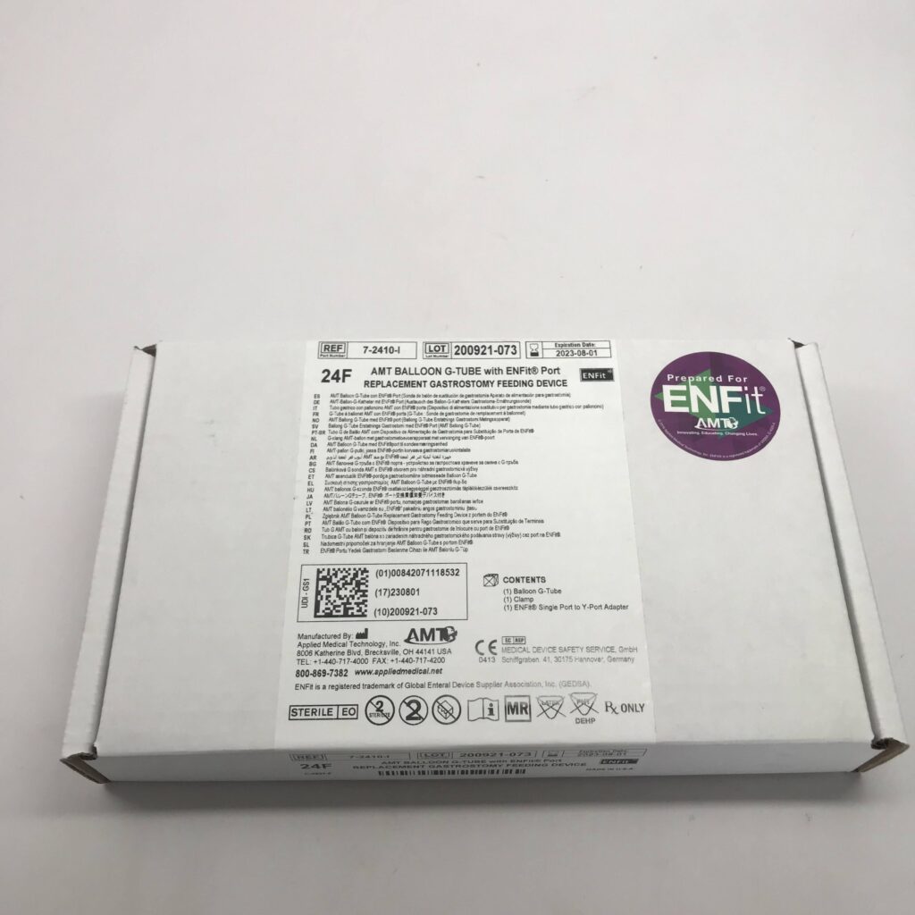 Applied Medical 7-2410-l AMT Balloon G-Tube w/ENfit Port Replacement ...