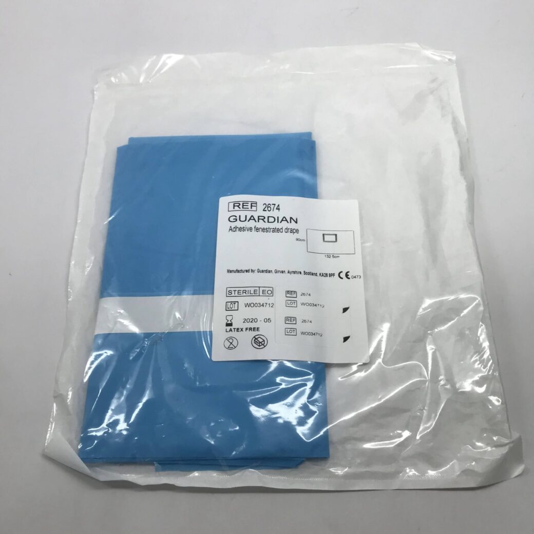 Guardian 2674 Adhesive Fenestrated Drape (90cm x 132 5cm) (X) - GB TECH USA