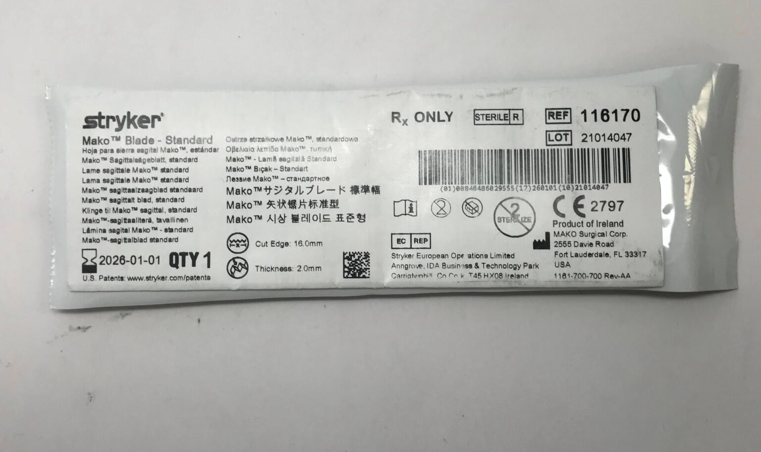 Stryker 116170 Mako Blade-Standard – GB TECH USA