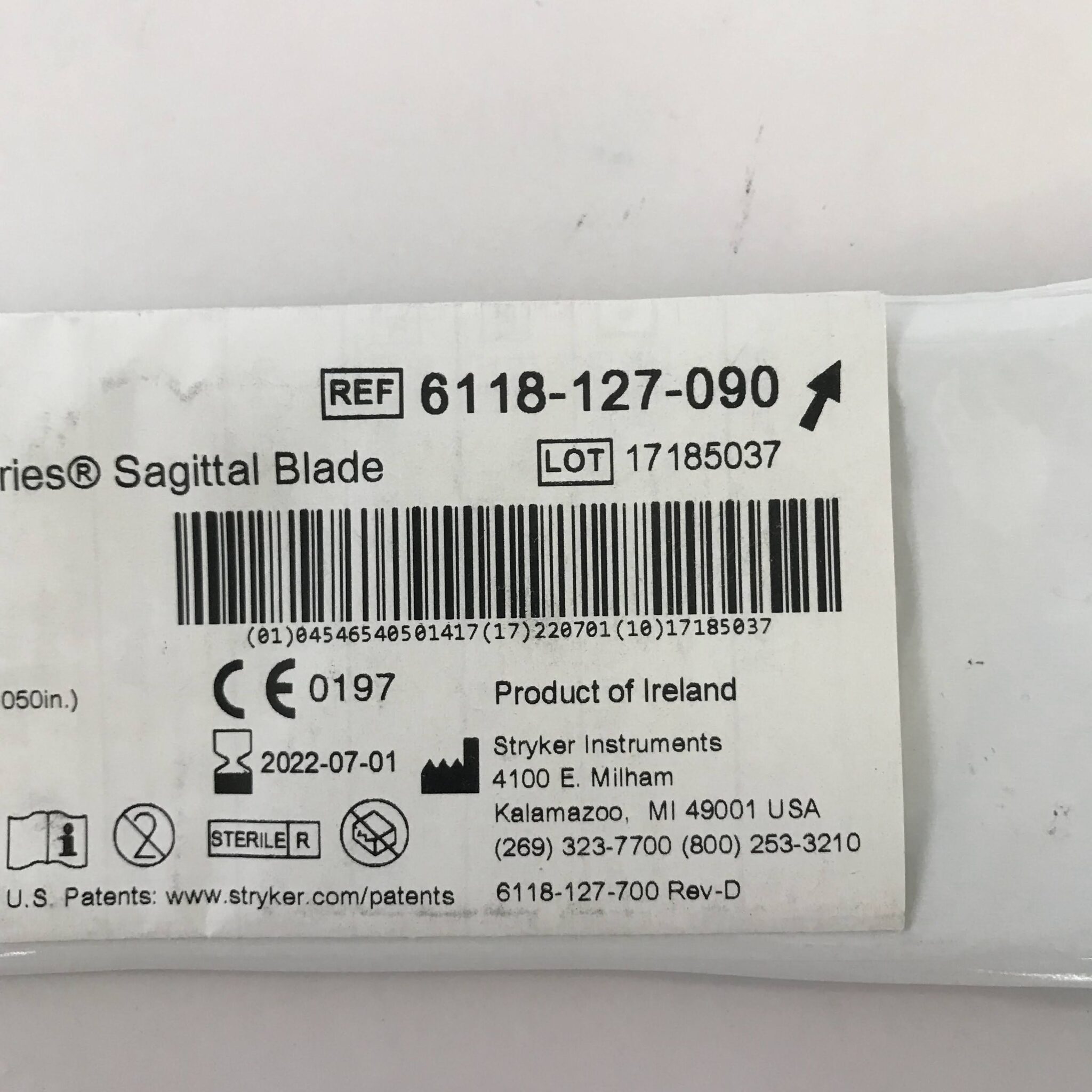 Stryker 6118-127-090 Performance Series Sagittal Blade – GB TECH USA