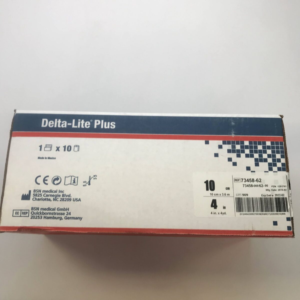 BSN Medical 73458-62 Delta-Lite Plus 10cm(10cmx3.6m) (10\Box) (x) - GB ...