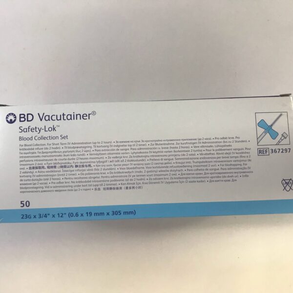 BD Vacutainer 367297 Safety-Lok Blood Collection Set (50/Box) (0.6 x ...