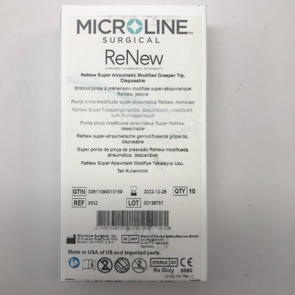MicroLine Surgical 3632 ReNew Super Atraumatic Modified Grasper Tip ...