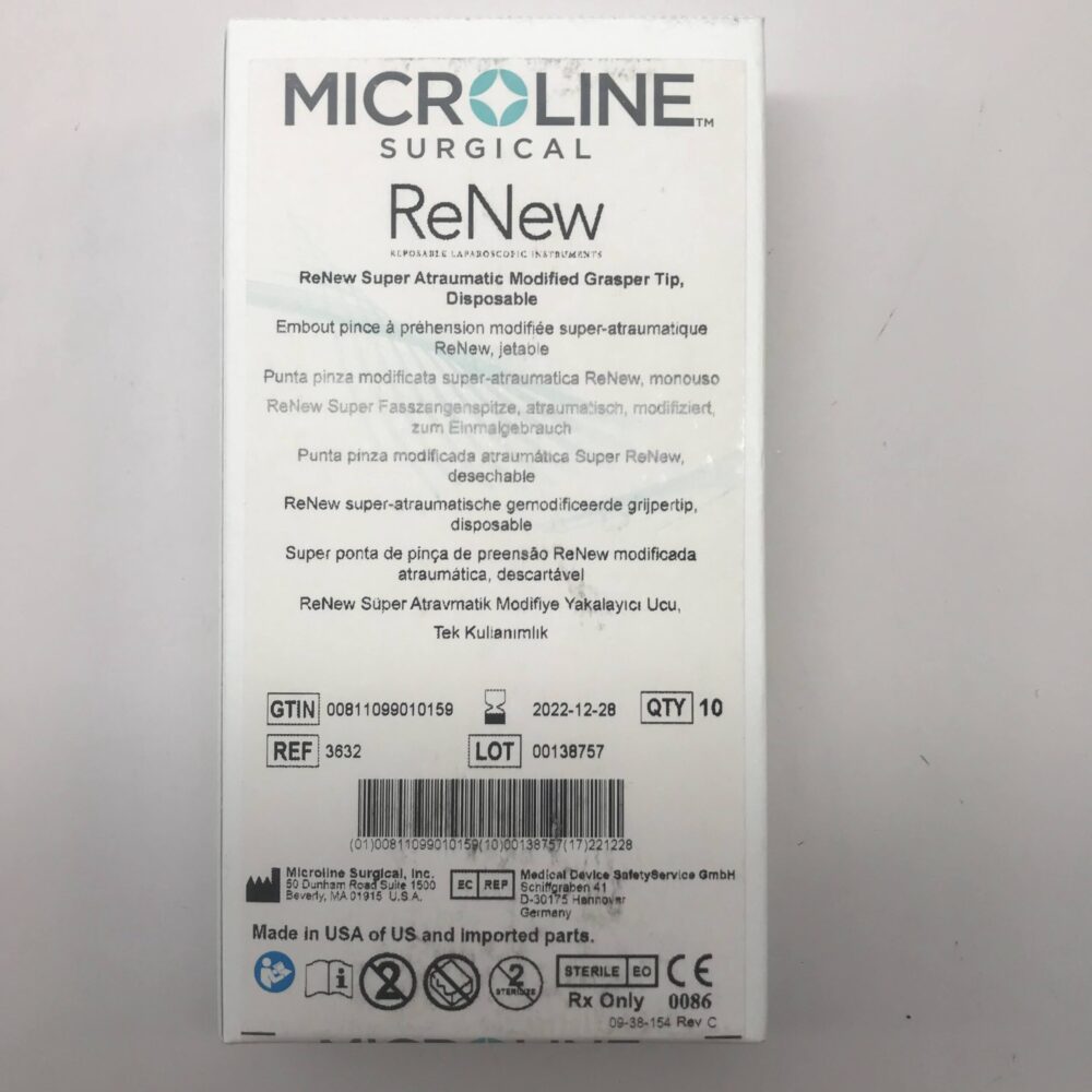 MicroLine Surgical 3632 ReNew Super Atraumatic Modified Grasper Tip ...