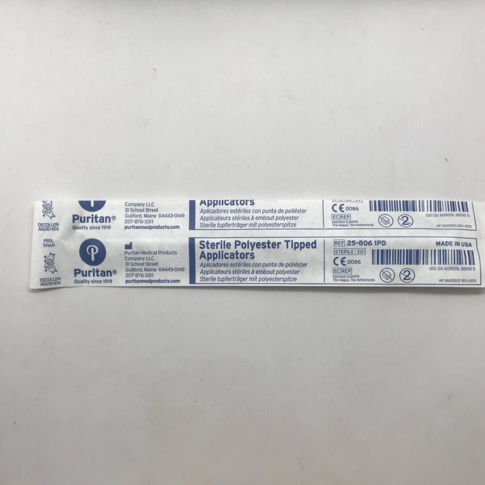 Puritan 25-806-1PD Sterile Polyester Tipped Applicators 6in.(15cm) (100 ...