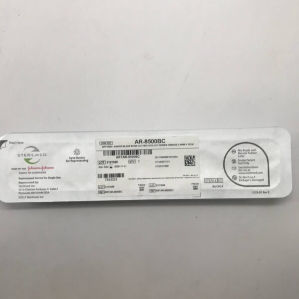 Arthrex AR-8500BC Shaver Blade Bone Cutter, Cool Cut Series Orange, 5 ...