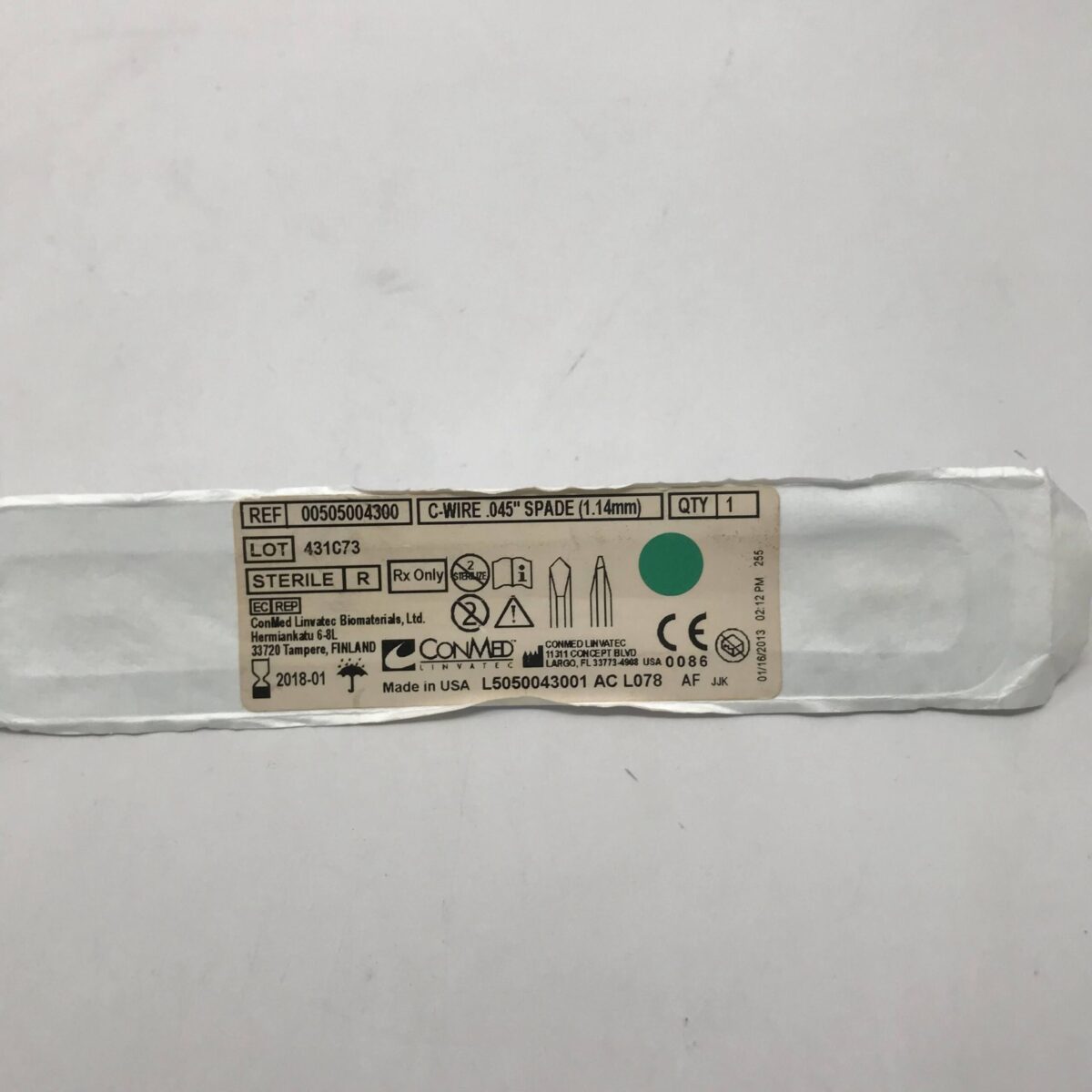 ConMed 00505004300 C-Wire .045" Spade (1.14mm) (X) - GB TECH USA