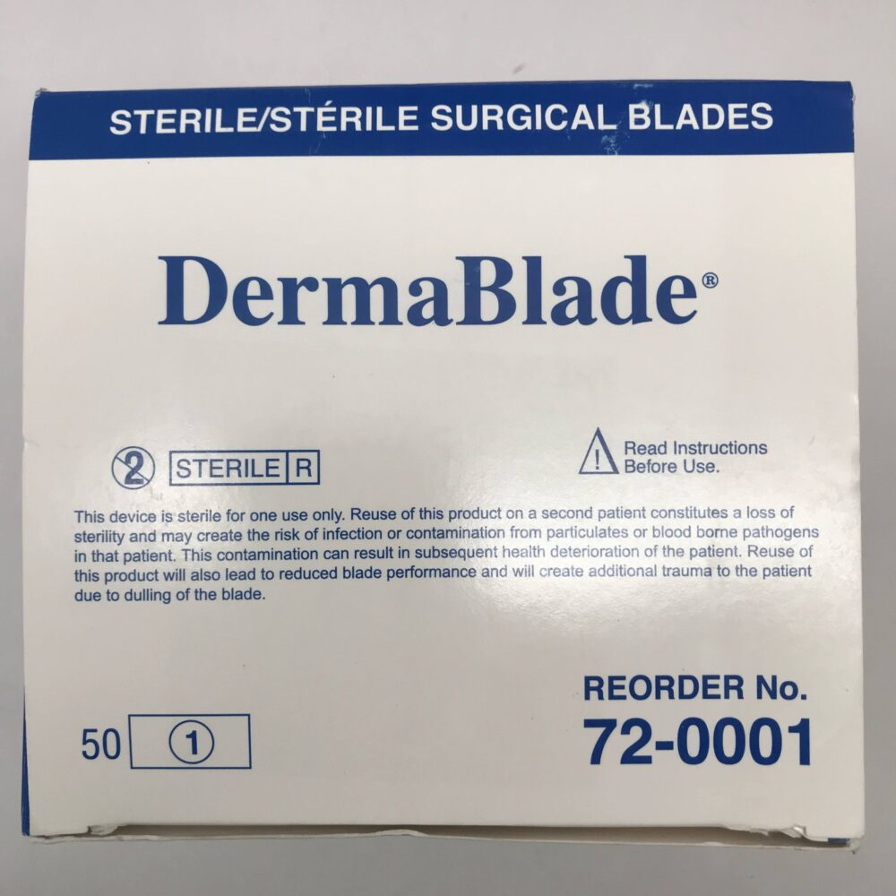 DermaBlade 72-0001 Sterile Surgical Blades (10\box) (x) – GB TECH USA