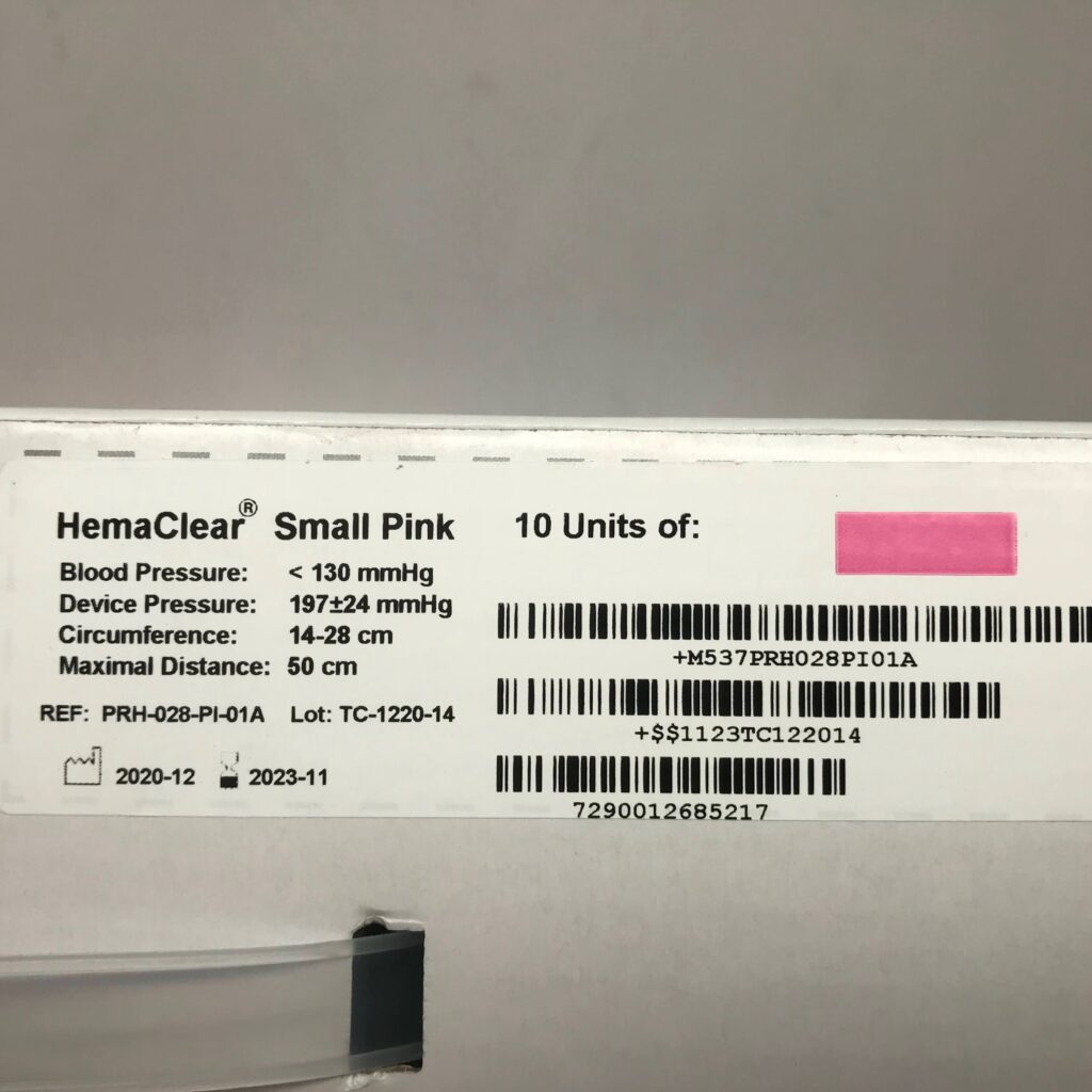 HemaClear PRH-028-PI-01A Small Pink, Sterile, Exsanguinating Tourniquet ...