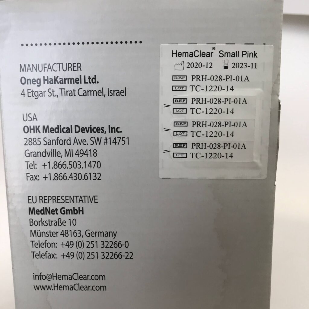 HemaClear PRH-028-PI-01A Small Pink, Sterile, Exsanguinating Tourniquet ...