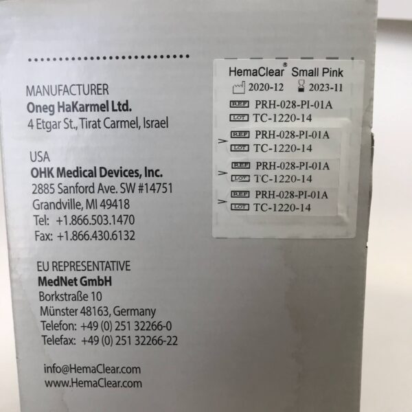 HemaClear PRH-028-PI-01A Small Pink, Sterile, Exsanguinating Tourniquet ...