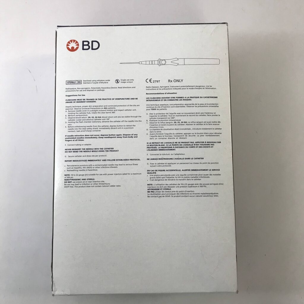 BD 381447 Insyte Autoguard, Shielded I.V Catherter (18GA 1.88in)(1 ...