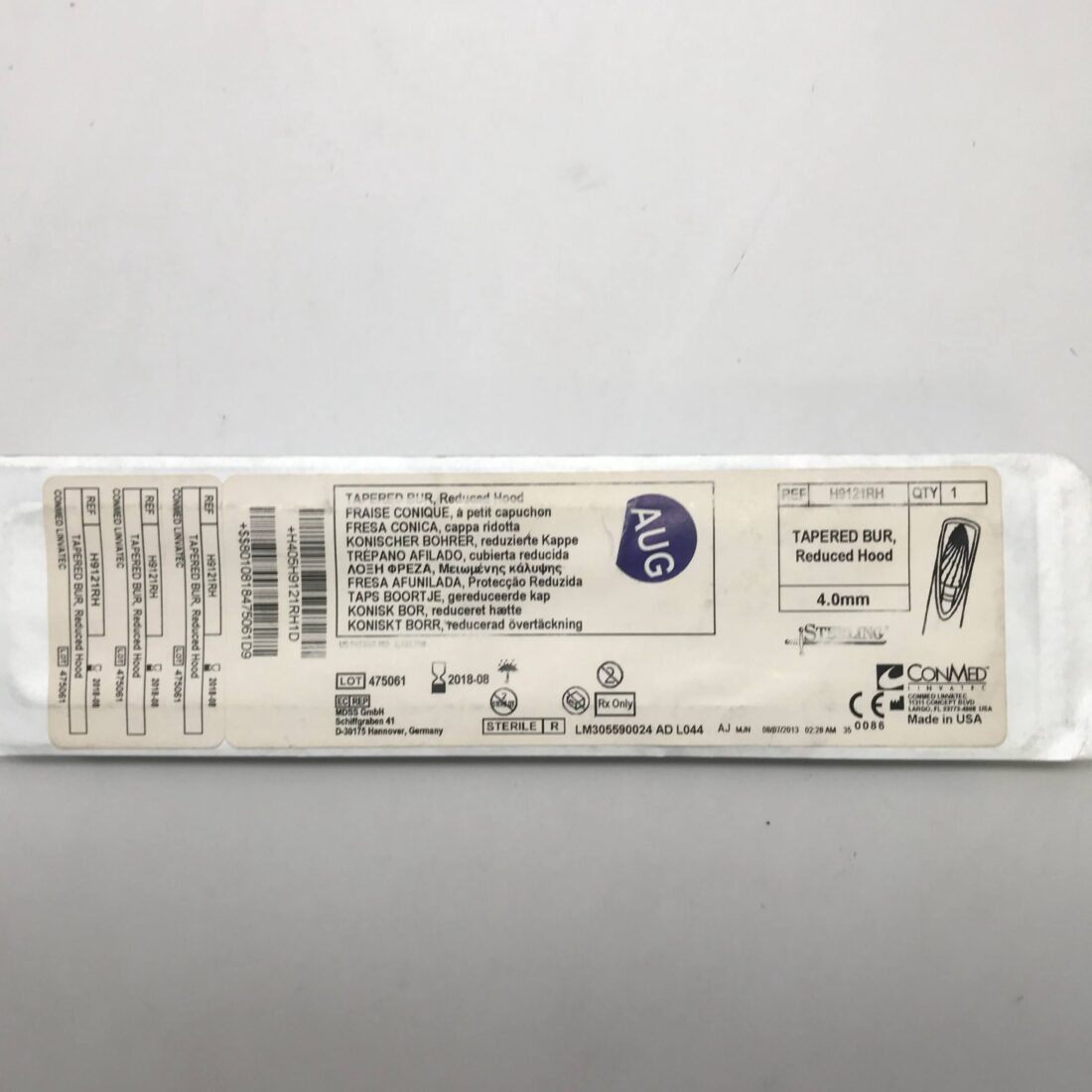 ConMed H9121RH Sterling, Tapered Bur, Reduced hood (4.0mm) (x) - GB ...