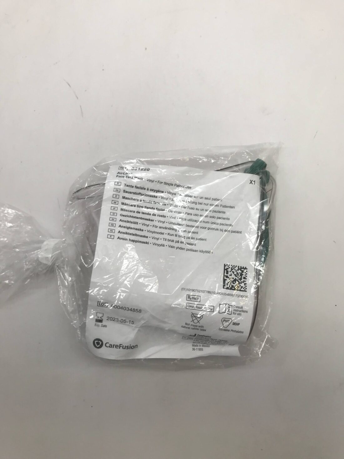 CareFusion 001220 AirLife, Face Tent Mask, Vinyl, For single Patient ...