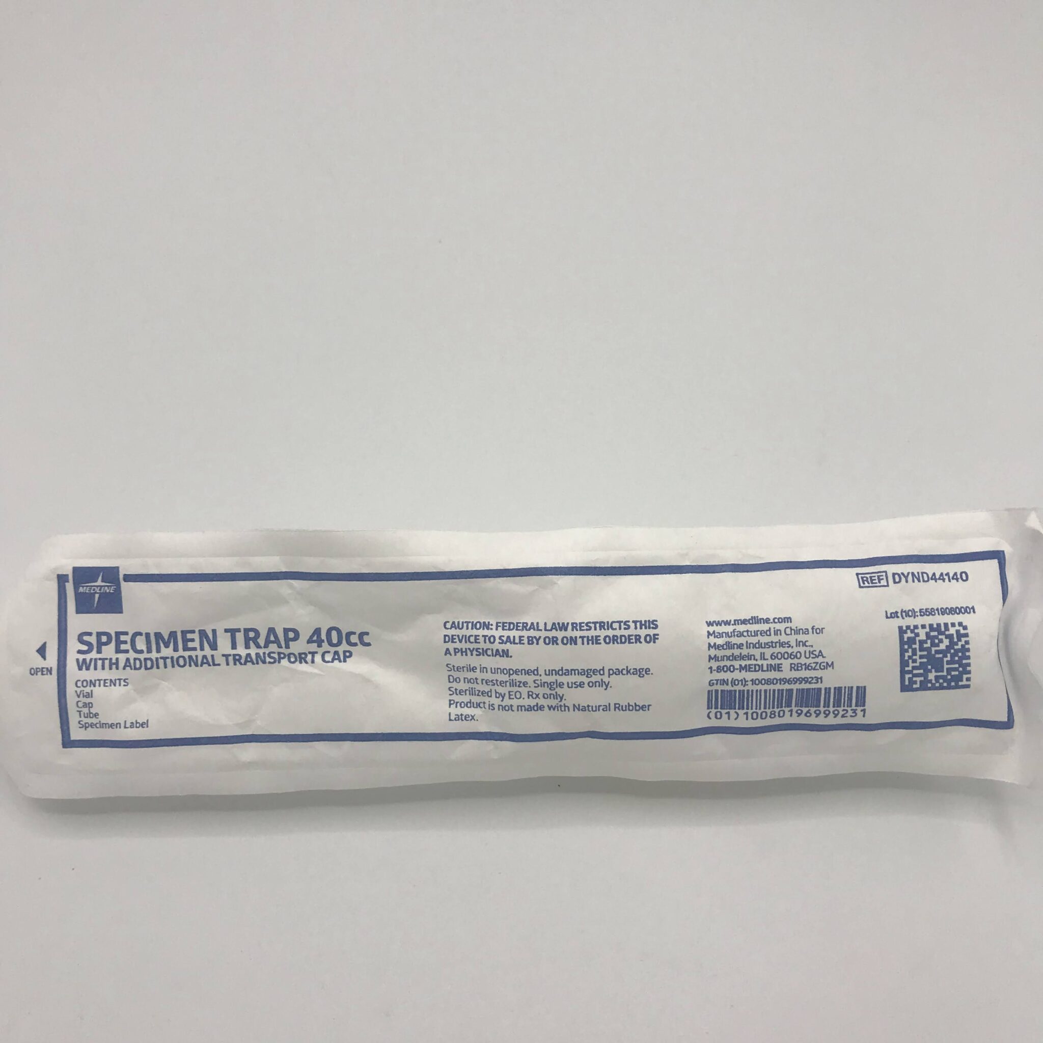 Medline DYND44140 Specimen Trap 40cc w/Additional Transport cap - GB TECH USA