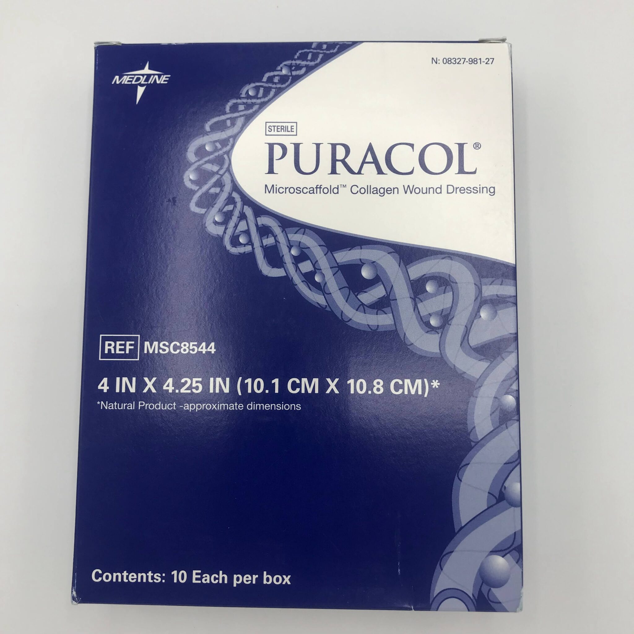 Medline MSC8544 Puracol, Microscaffold Collagen Wound Dressing 4" x 4. ...