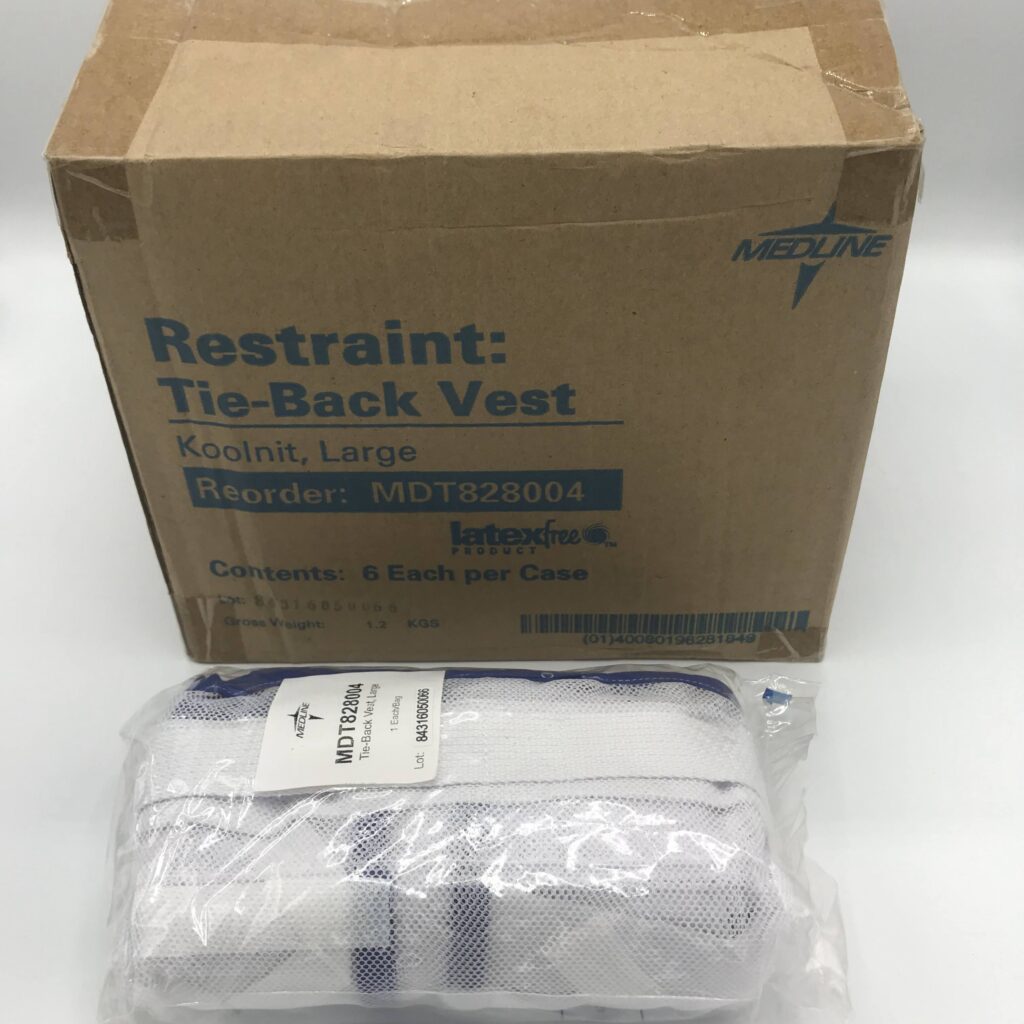 Medline MDT828004 Restraint: Tie Back Vest, Koolnit, Large (6/Per Case ...