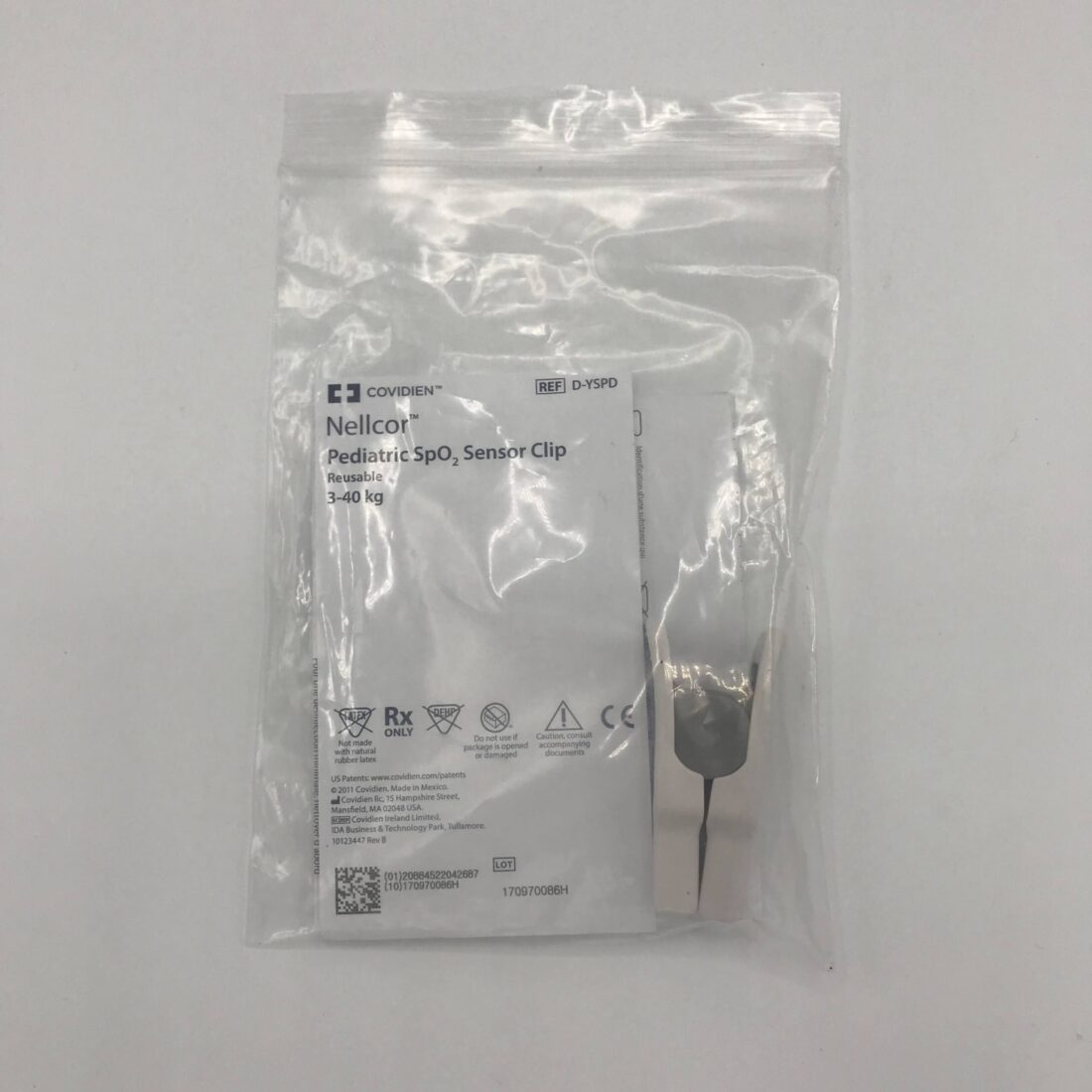 Covidien D-YSPD Nellcor, Pediatric SpO2 Sensor Clip - GB TECH USA