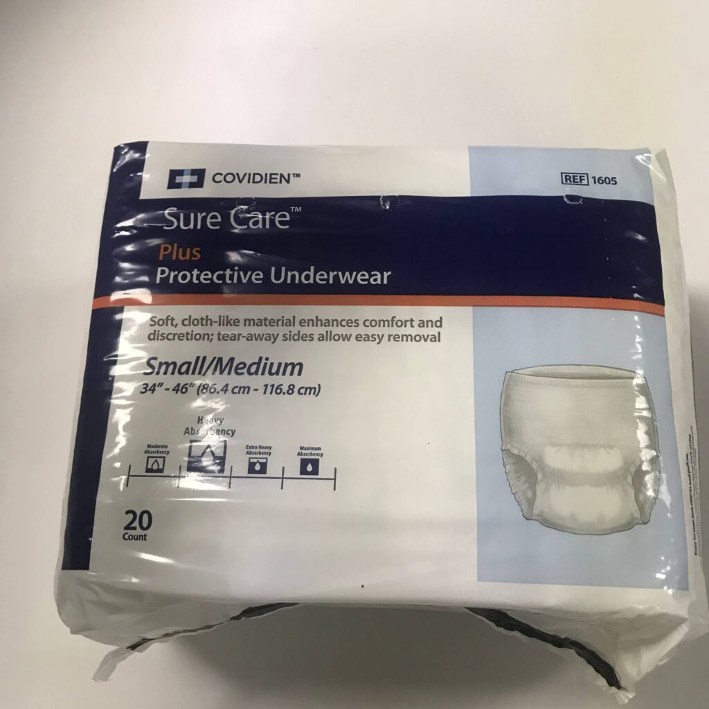 Covidien 1605 SureCare, Plus Protectice Underwear (Small/Medium) (4 ...