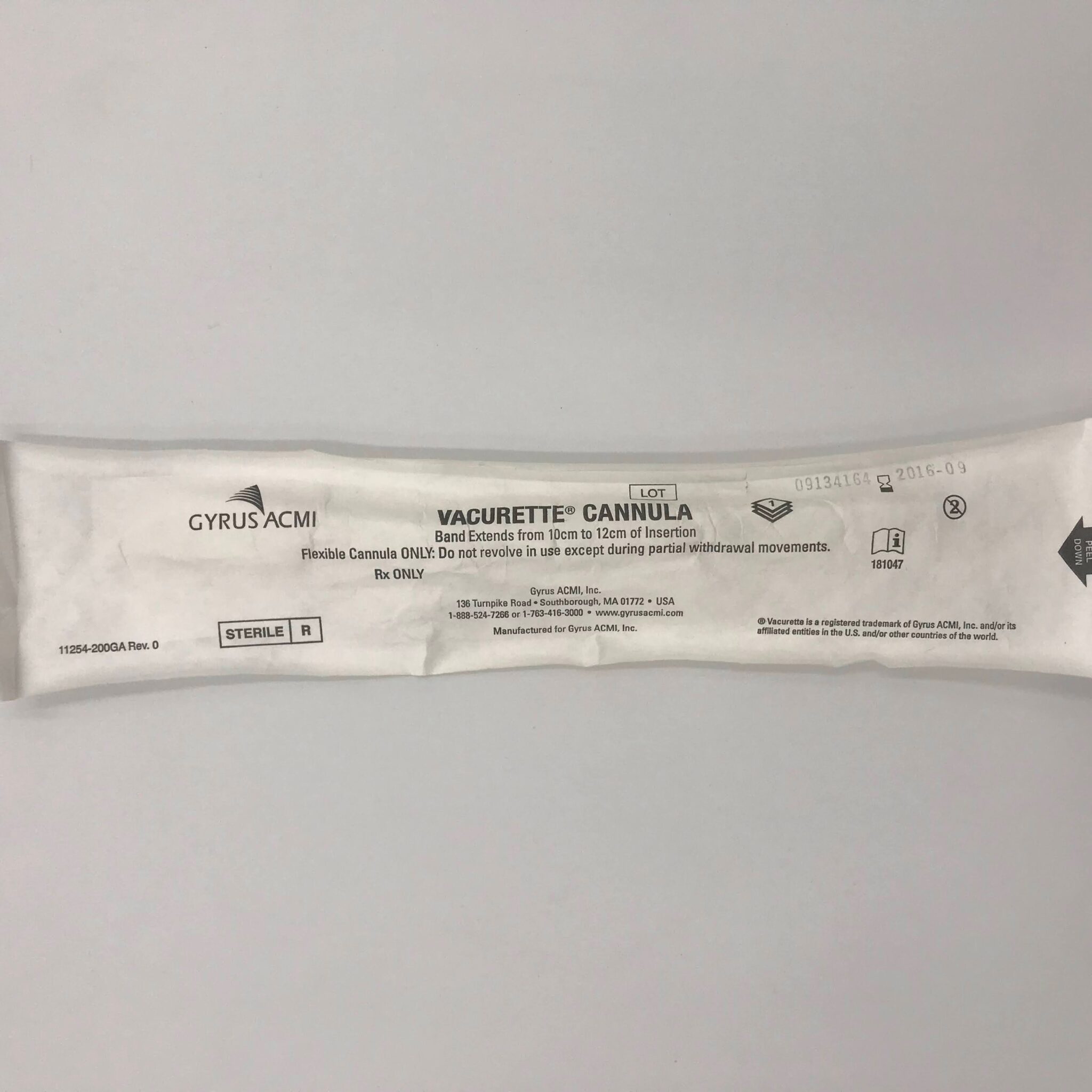 Gyrus ACMI 21552 Vacurette Cannula Outside Diameter 9mm Curved Rigid (x ...