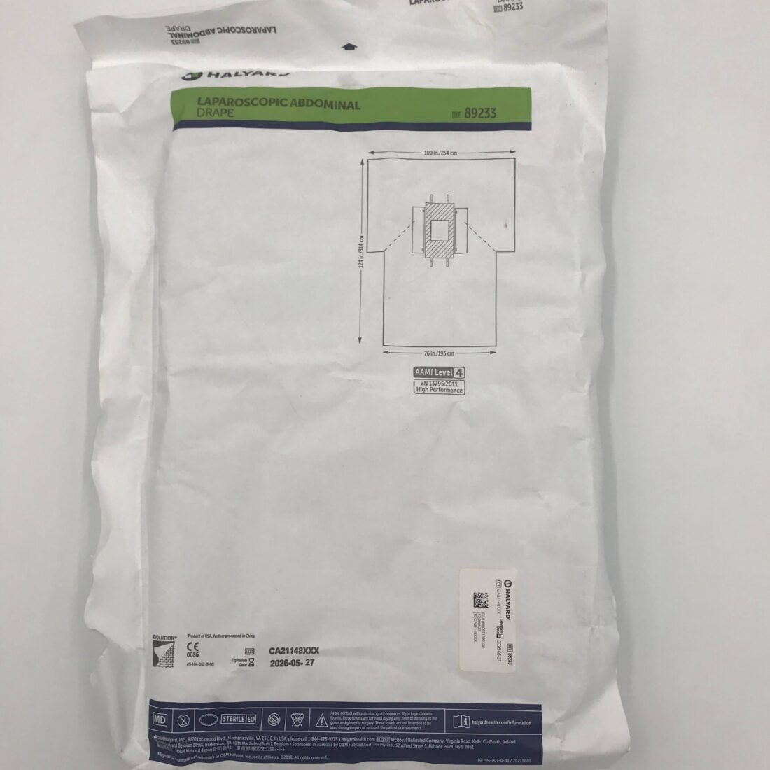 Halyard 89233 Laparoscopic Abdominal Drape – GB TECH USA