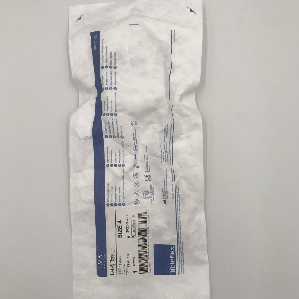 TeleFlex 115040 LMA, Flexible Laryngeal Mask Airway, S=4 (x) - GB TECH USA