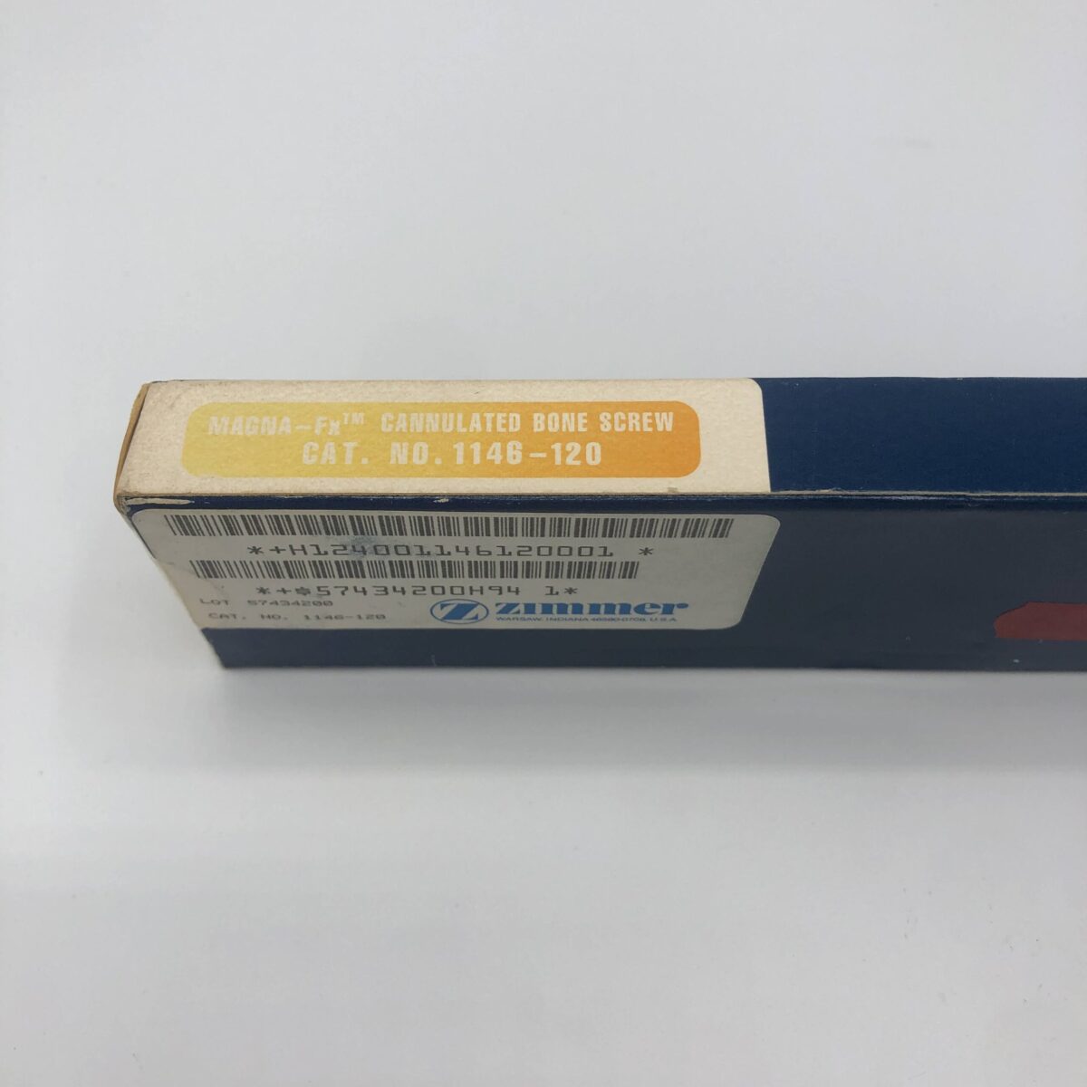 Zimmer 1146-120 Magna-Fx Cannulated Bone Screw 7.0 mm Diameter, 120mm ...