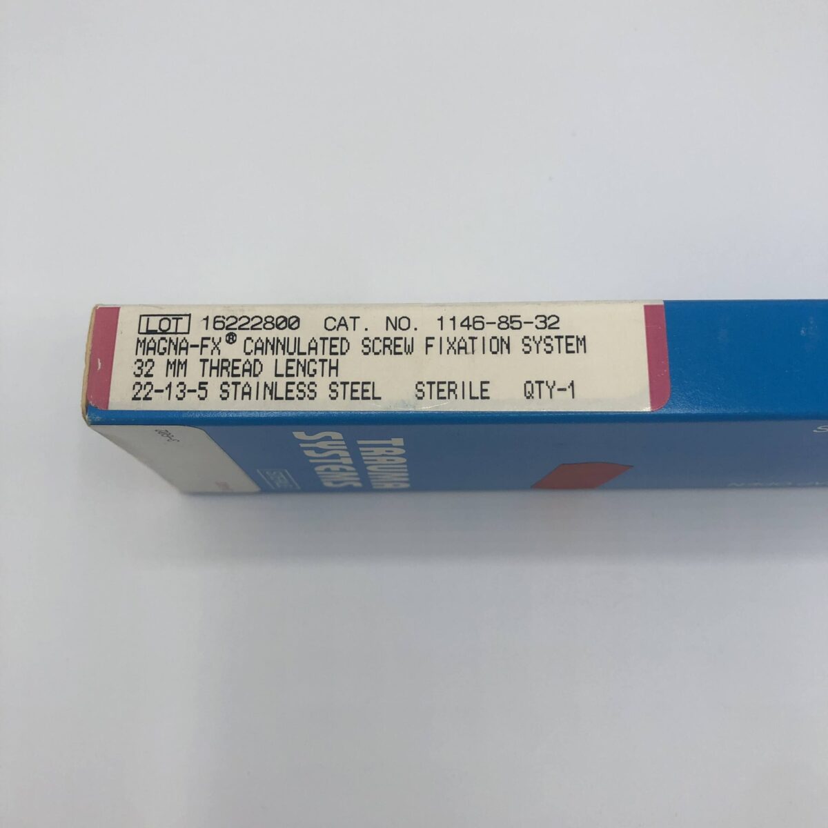 Zimmer 1146-85-32 Magna-FX Cannulated Bone Screw 7.0mm Diameter, 85mm ...