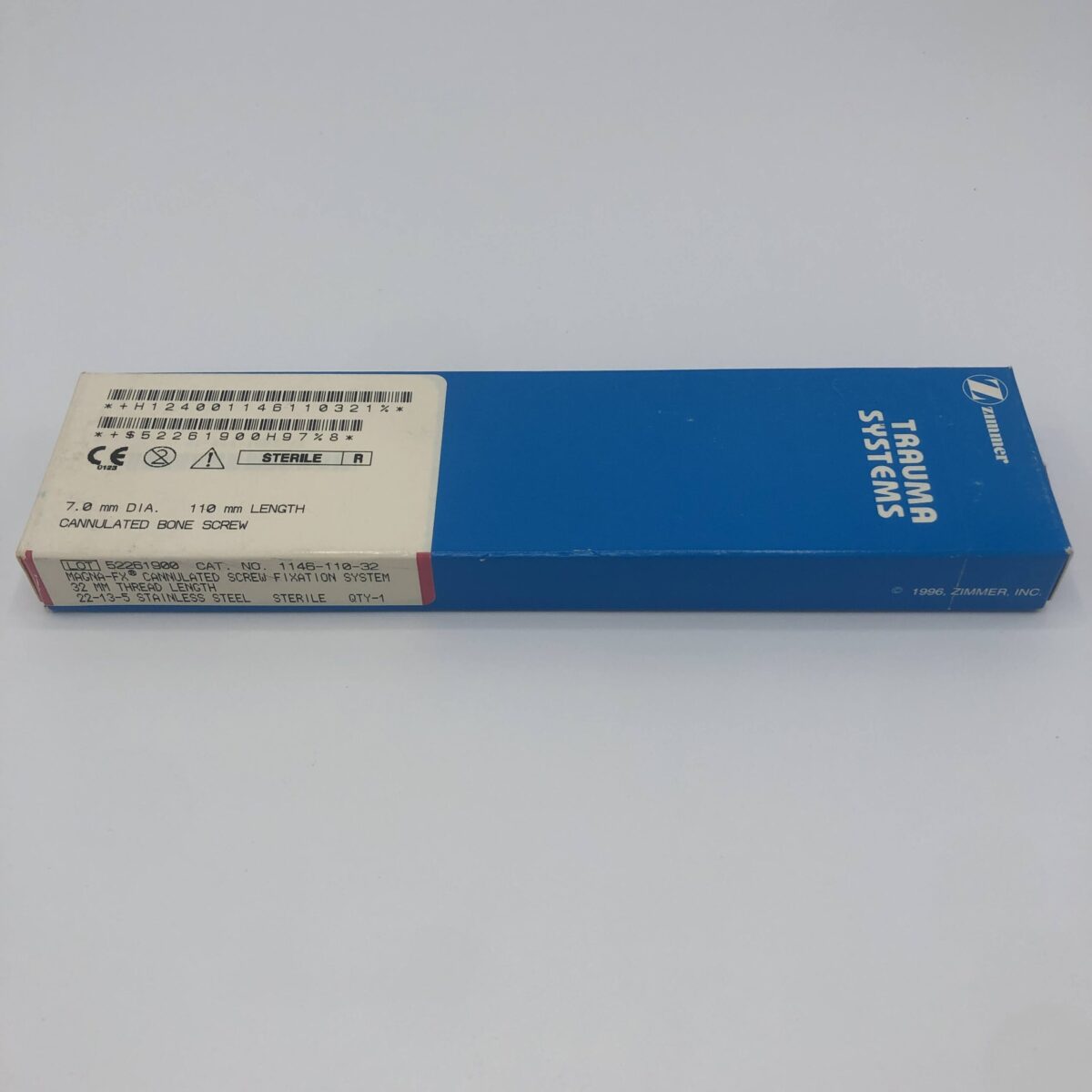 Zimmer 1146-110-32 Trauma Systems Magna-FX Cannulated Bone Screw 32 mm ...