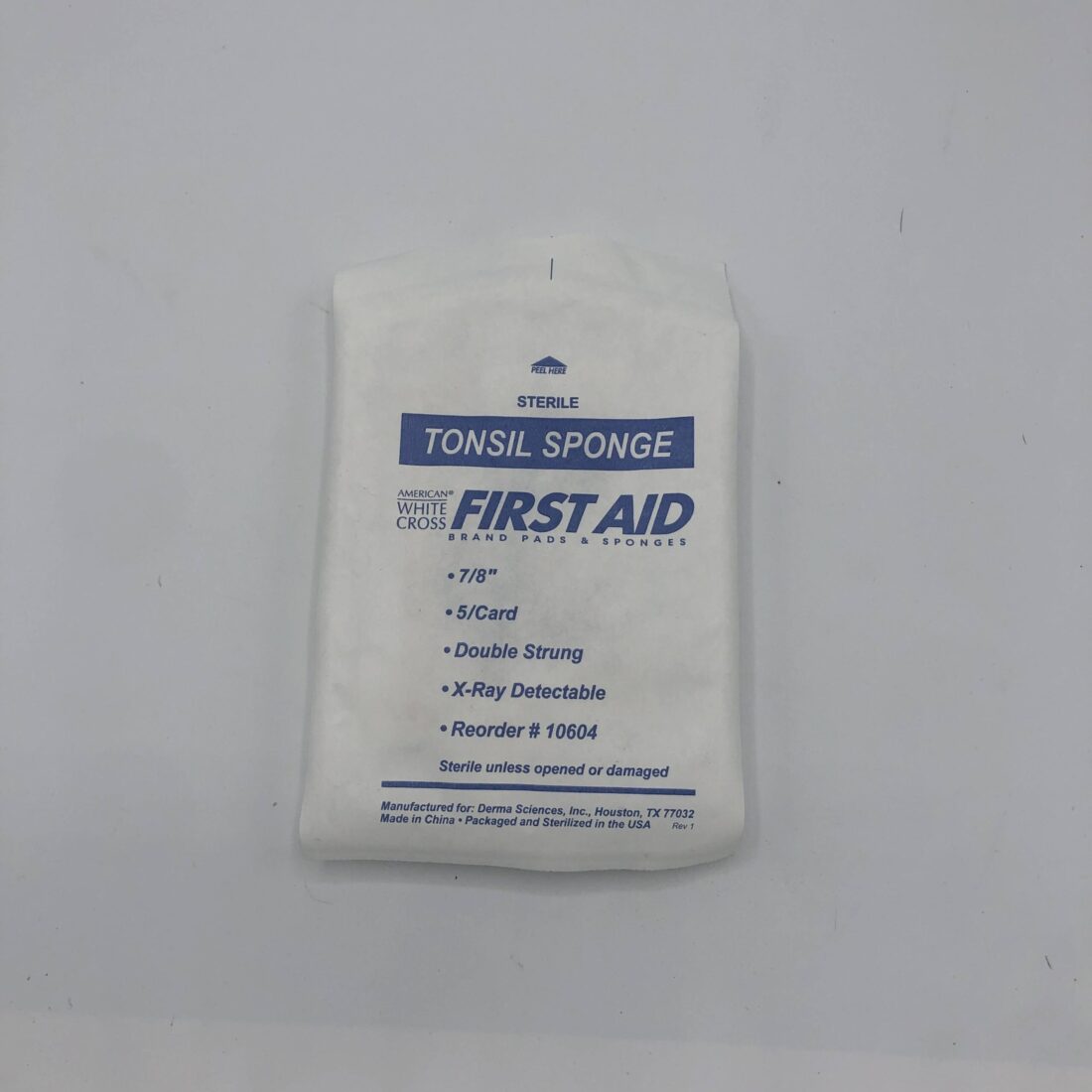 American White Cross 10604 First Aid, Tonsil Sponge, Brand Pads ...