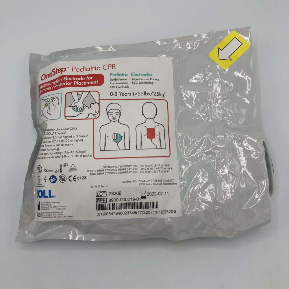 Zoll 8900-000219-01 One Step Pediatric CPR, Pediatric Electrodes for ...