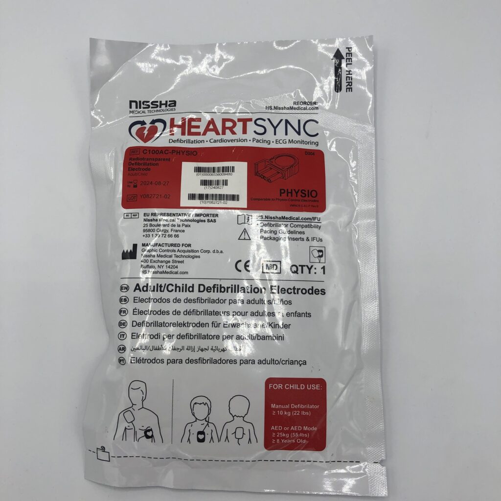 Nissha Medical C100AC-PHYSIO Heart Sync, Radiotransparent ...