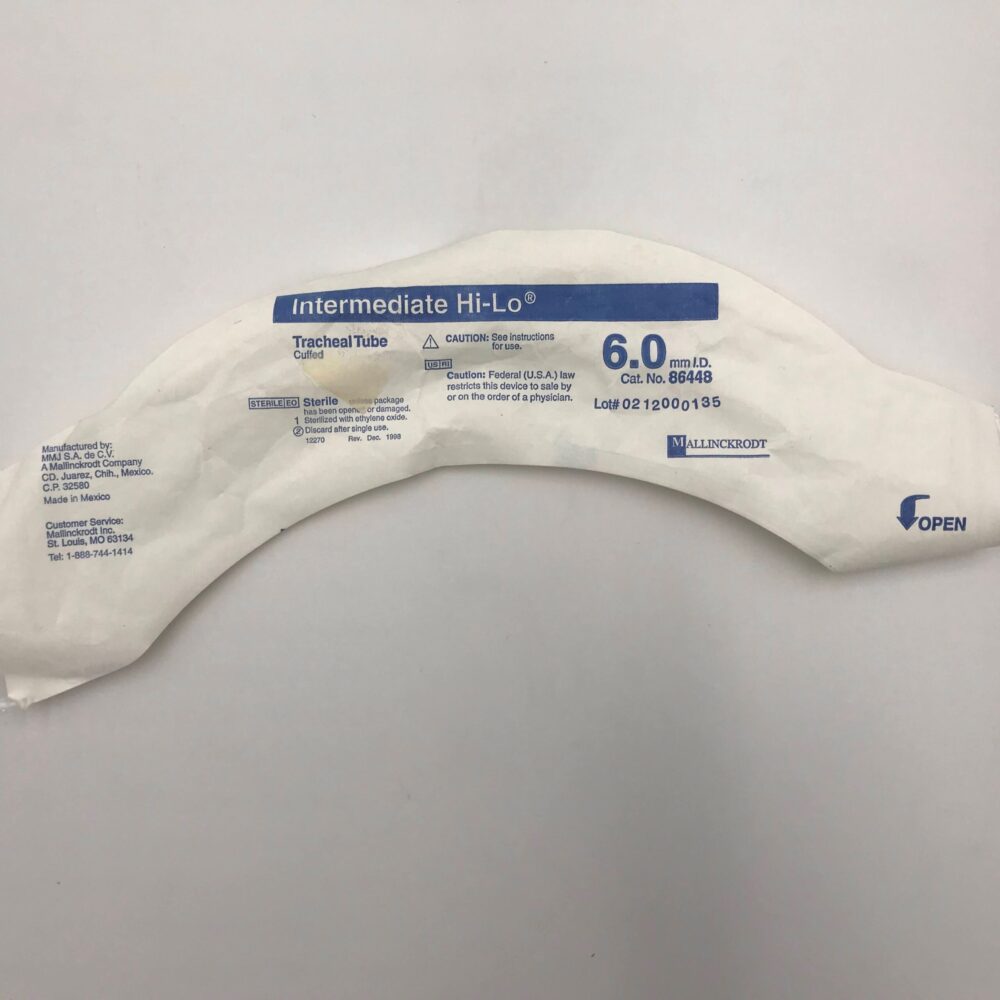 Mallinckrodt/ Covidien 86448 Intermediate Hi-Lo Tracheal Tube - GB TECH USA