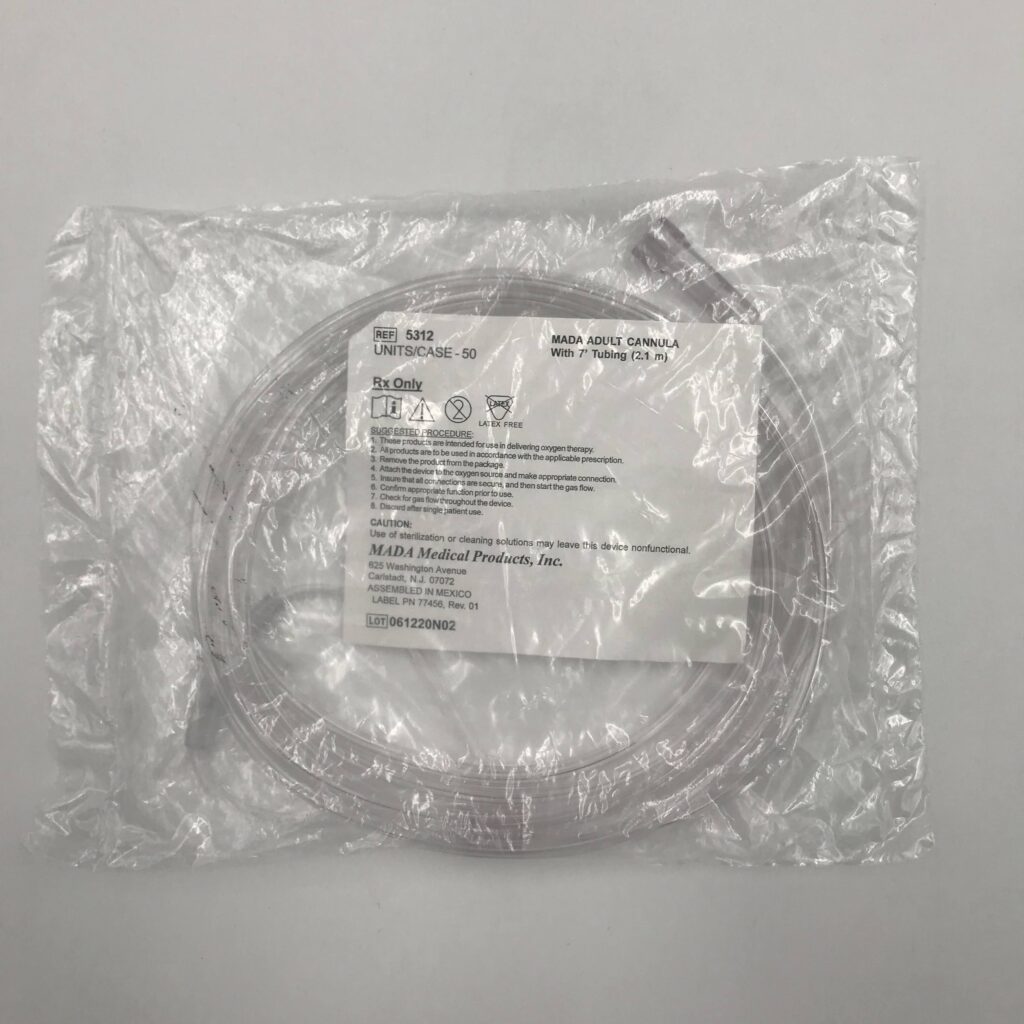 MADA Medical 5312 Adult Cannula w/ 7in Tubing - GB TECH USA