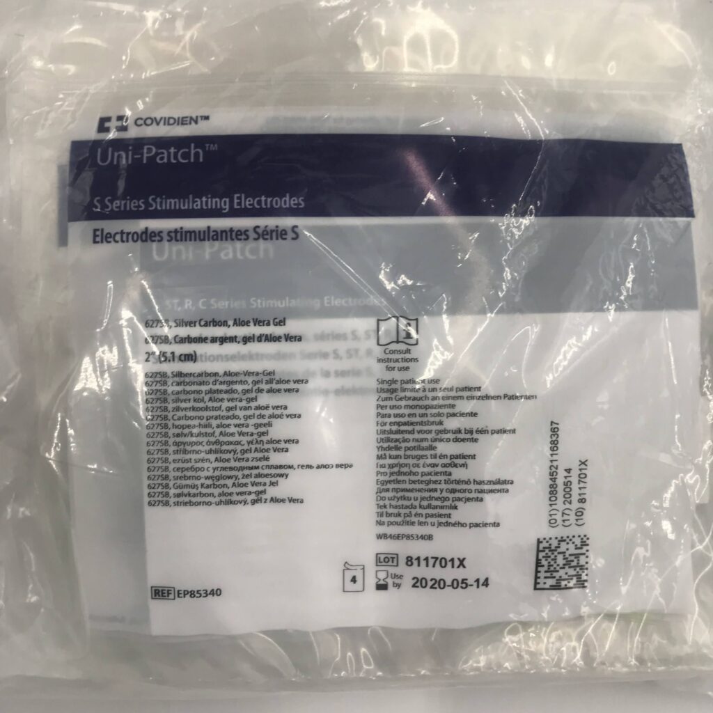 Covidien EP85340 Uni-Patch Electrodes Stimulating (10x4/Pkg) (x) - GB ...