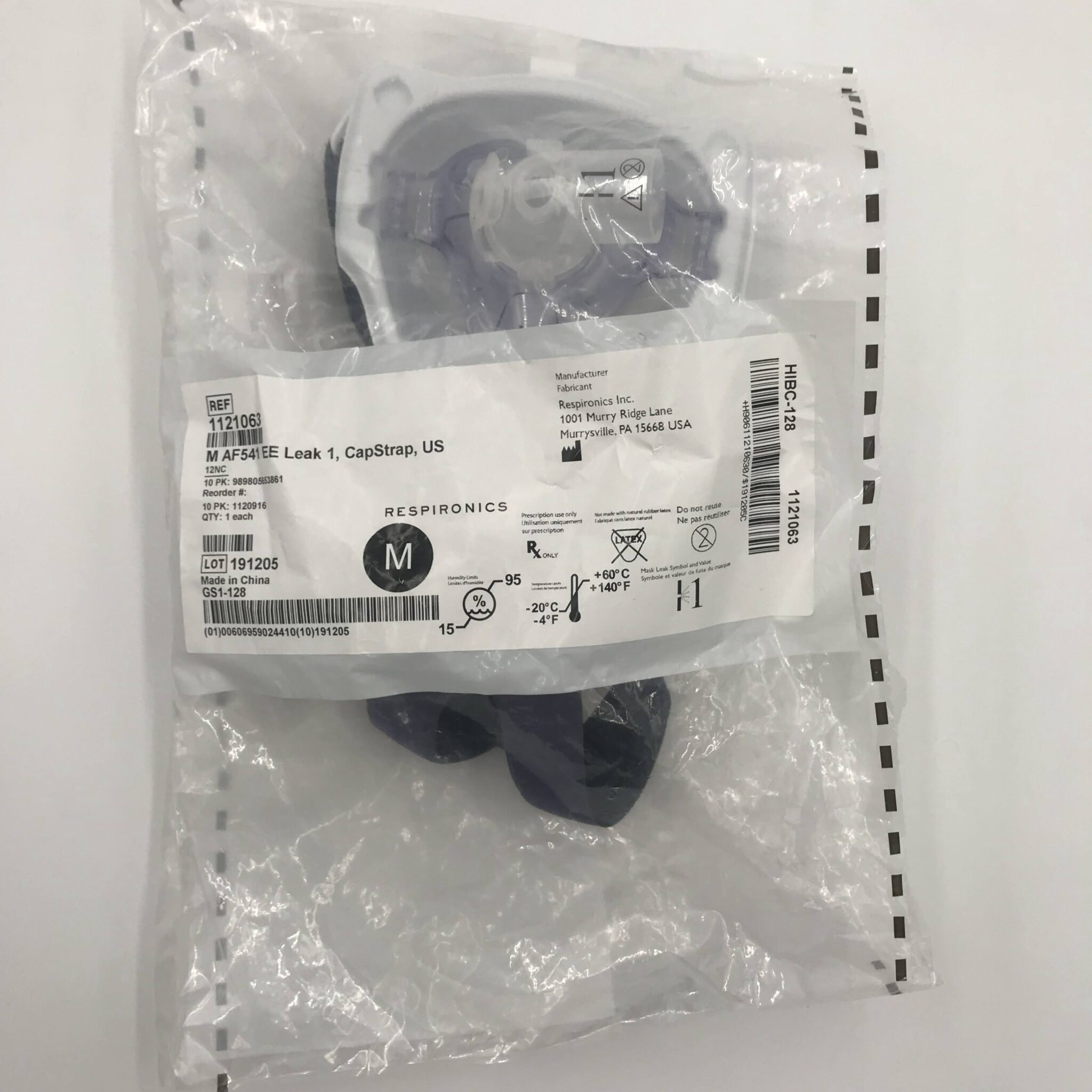 Respironics 1121062 S AF541 EE Leak 1, CapStrap, US – GB TECH USA