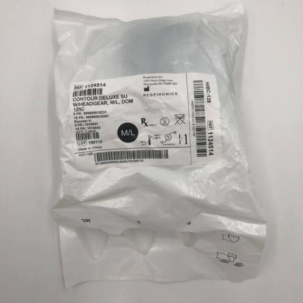 Respironics 1124514 Contour Deluxe SU W/Headgear, M/L, DOM - GB TECH USA