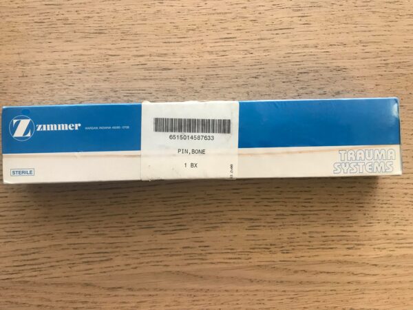 Zimmer 47-187-06-59 Steinmann Pin, Stainless Steel, Style 5 Length 9 ...