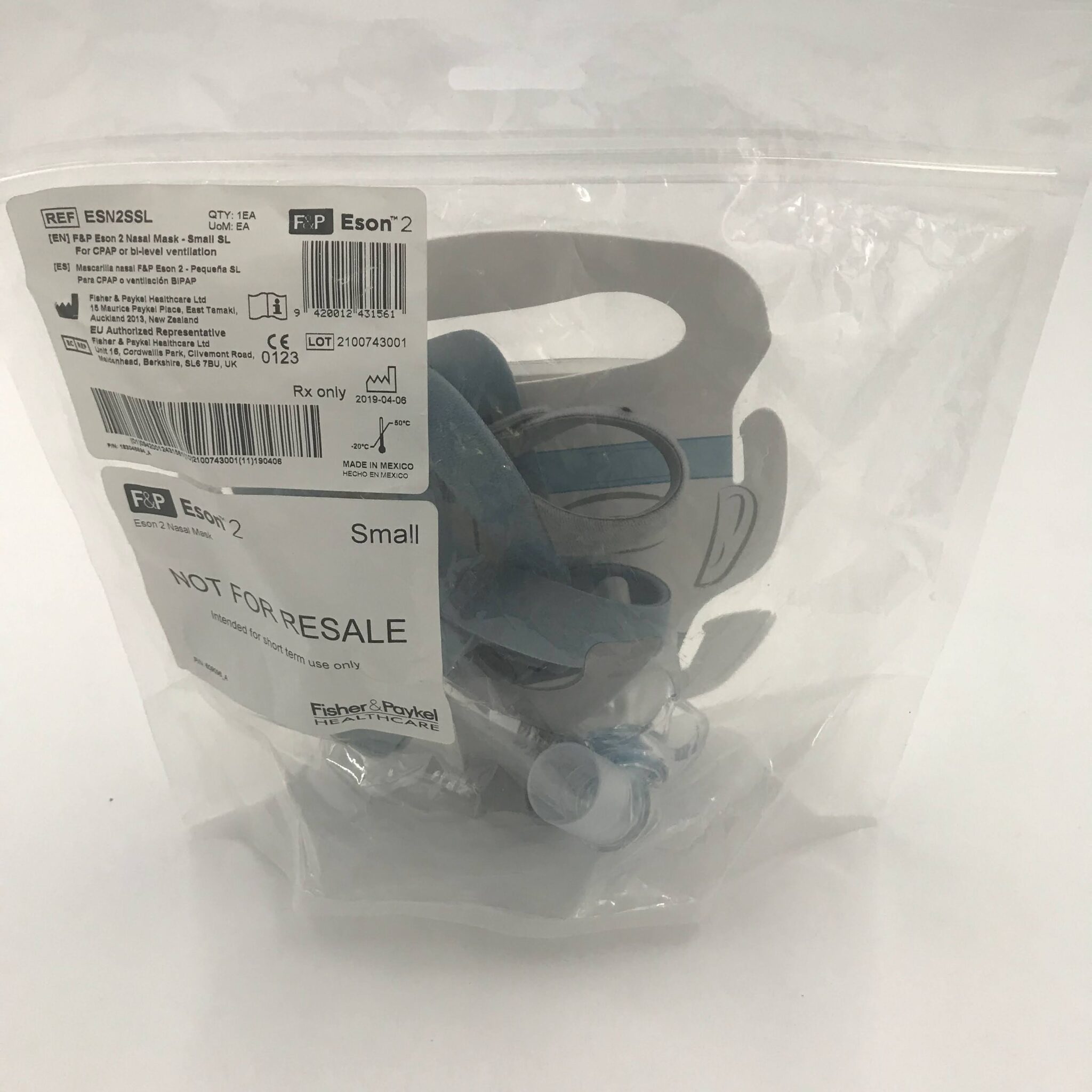 Fisher&Paykel ESN2SSL Eson 2 Nasal Mask, Small - GB TECH USA