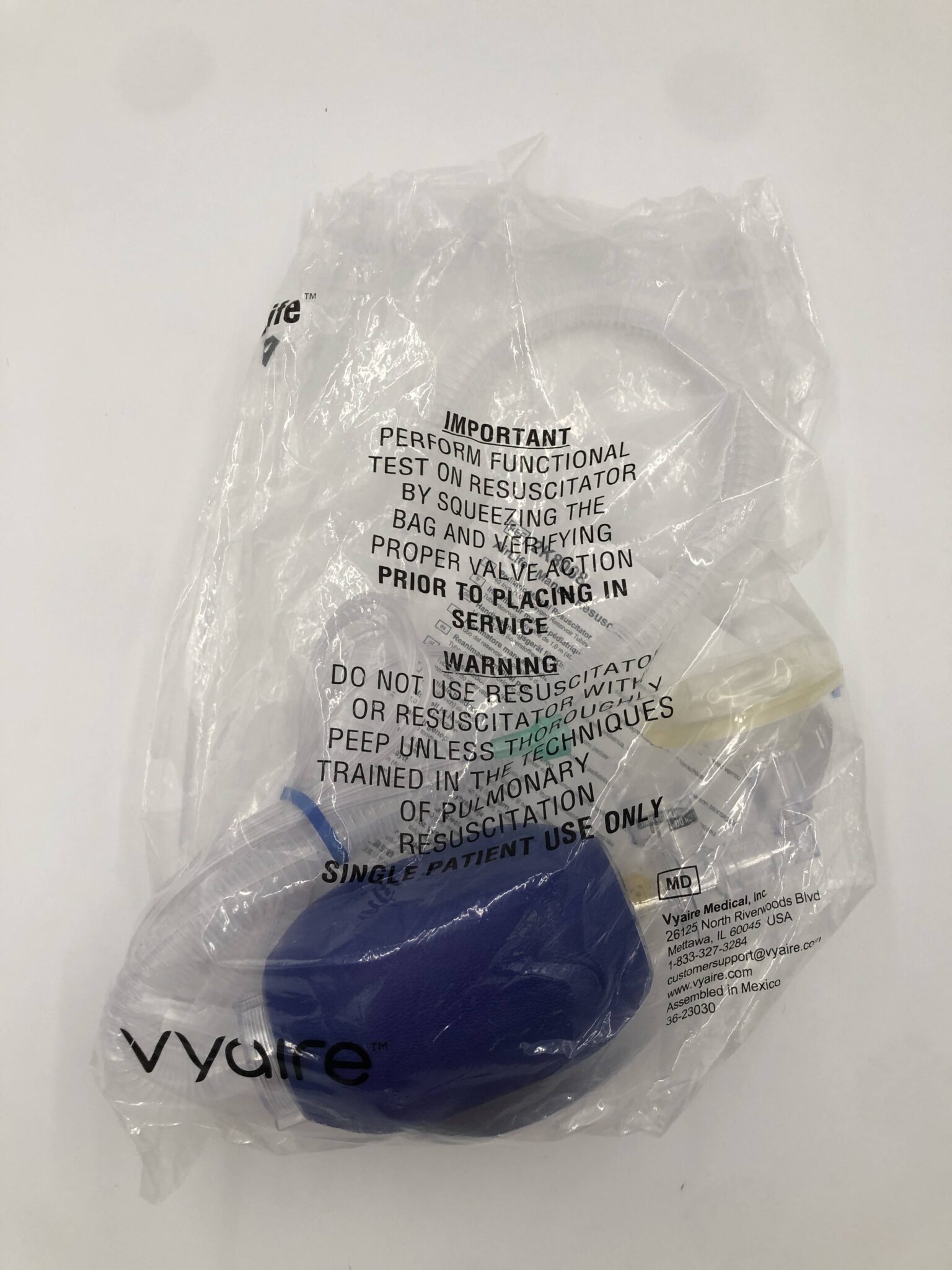 Vyaire 2K8008 AirLife,Pediatric Manual Resuscitator 40″ – GB TECH USA