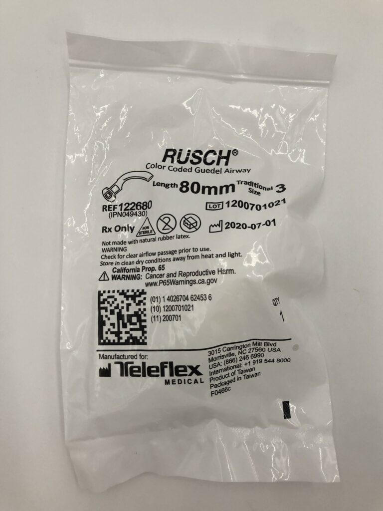 Teleflex 122680 Rusch, Color Coded Guedel Airway - GB TECH USA