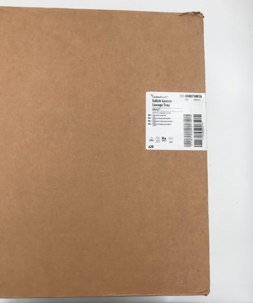 COVIDIEN 8888750018 Argyle Edlich Gastric Lavage Tray, Large 34Fr/Ch ...