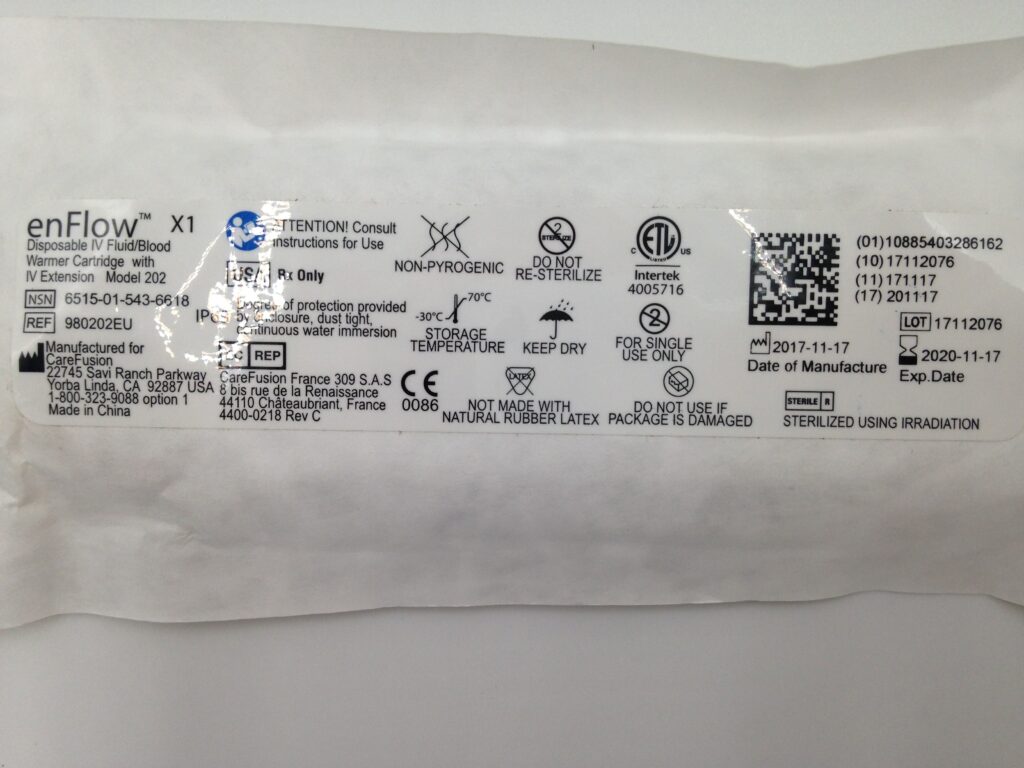 CareFusion 980202EU EnFlow Disposable IV Fluid/Blood (x) – GB TECH USA