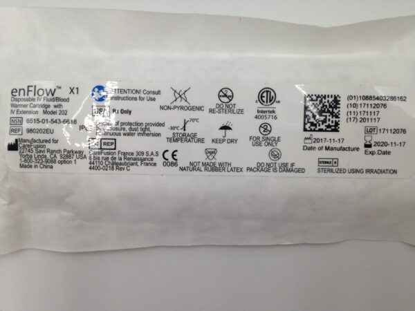 CareFusion 980202EU EnFlow Disposable IV Fluid/Blood (x) – GB TECH USA