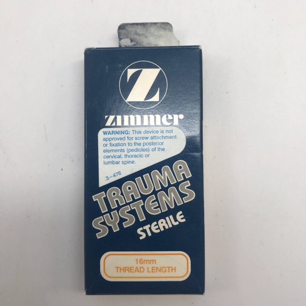 Zimmer 1146-30 Trauma Systems Sterile, Magna-Fx Cannulated Bone Screw ...